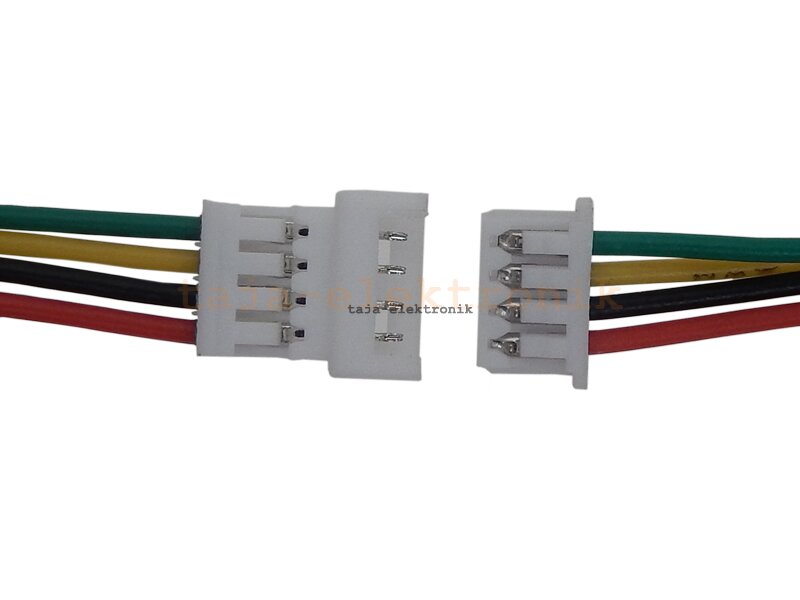 Kabelset der Serie Micro JST mit je 10 cm Kabel 4 polig, AWG 28, UL15 ...