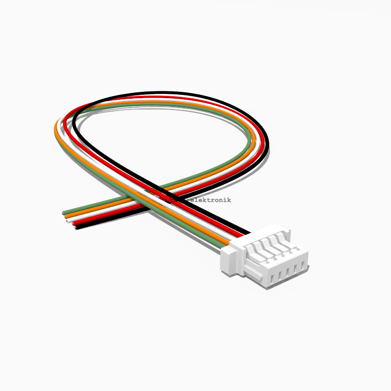 JST SH Buchse mit 20 cm Kabel 5 polig, AWG 30, UL1571, 1,32