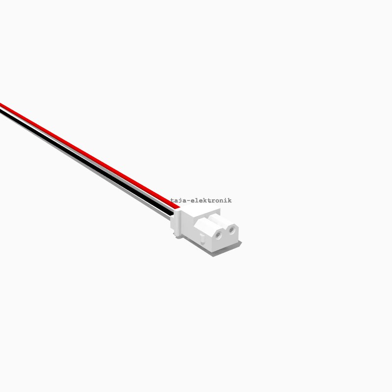 Molex Mini-SPOX 5264 Buchse mit 10 cm Kabel, 2 polig, AWG 26, UL1007, 1 ...