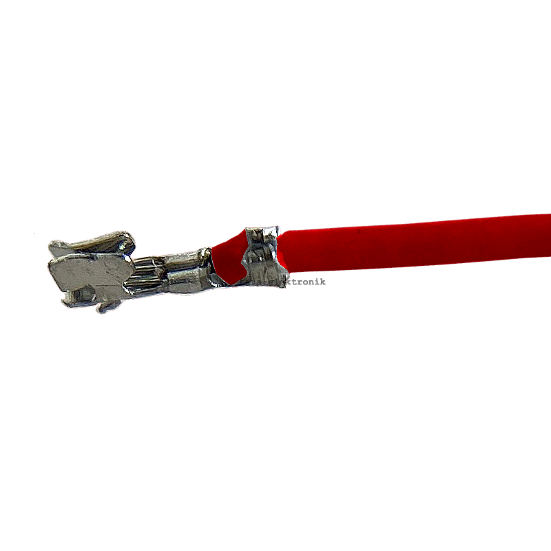 Litze mit einem Crimpkontakt für JST SH, UL1571, AWG 30, 20 cm, rot, 0,35